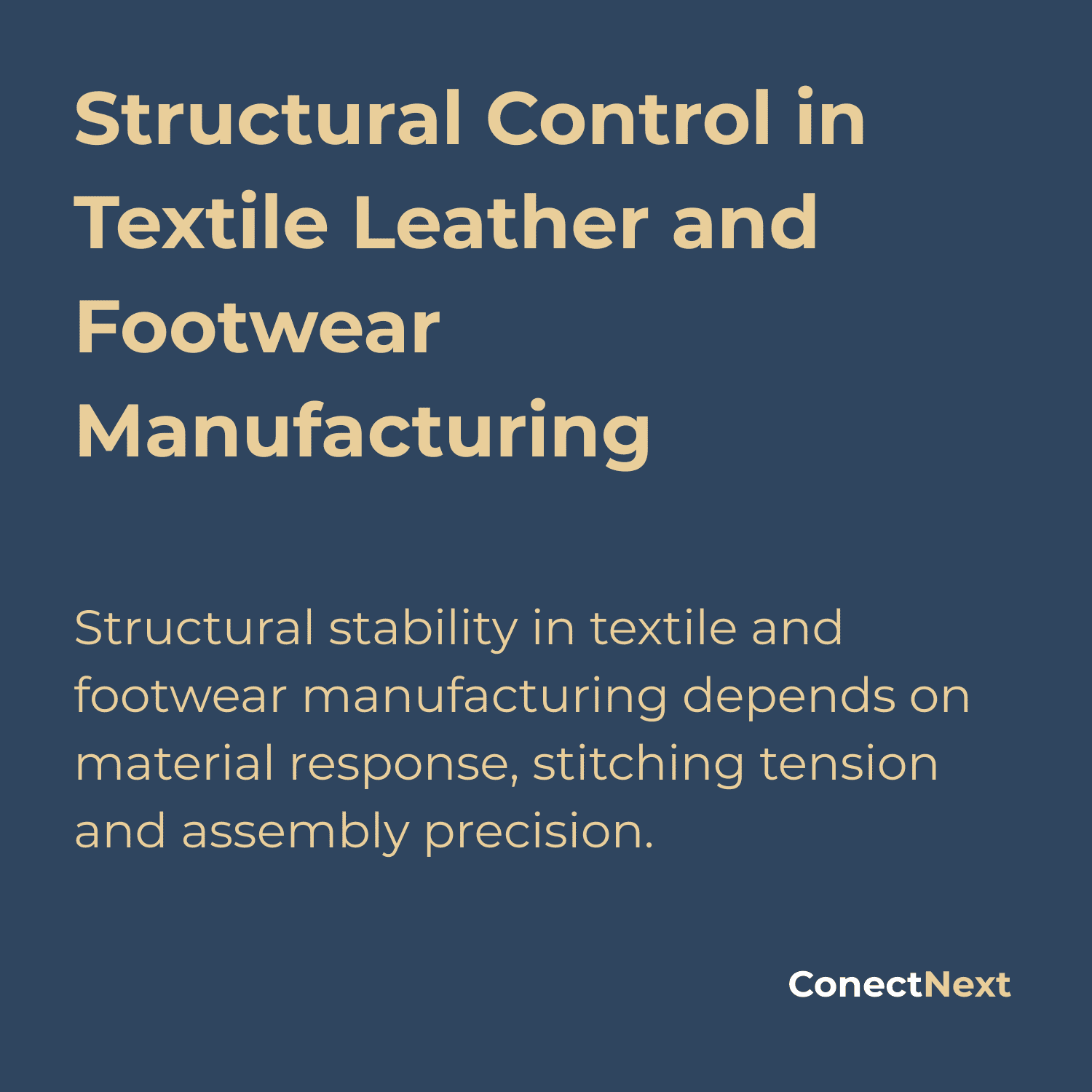 Structural Control in Textile Leather and Footwear Manufacturing