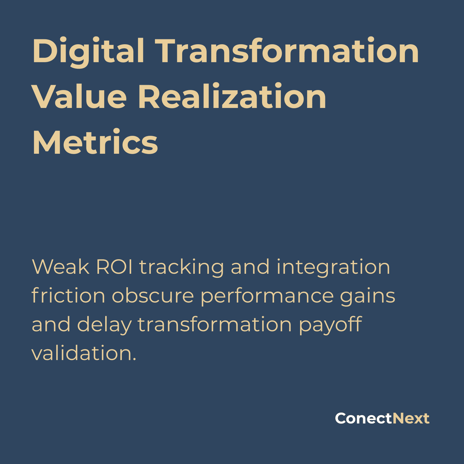 Digital Transformation Value Realization Metrics
