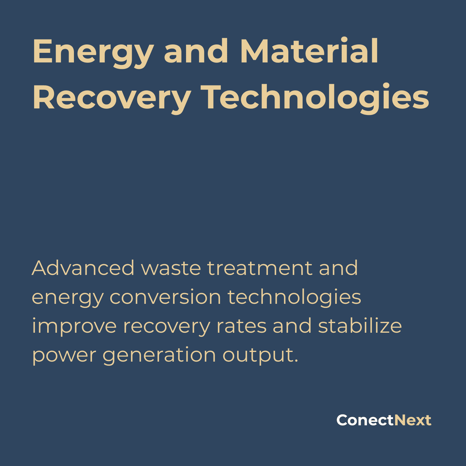 Energy and Material Recovery Technologies