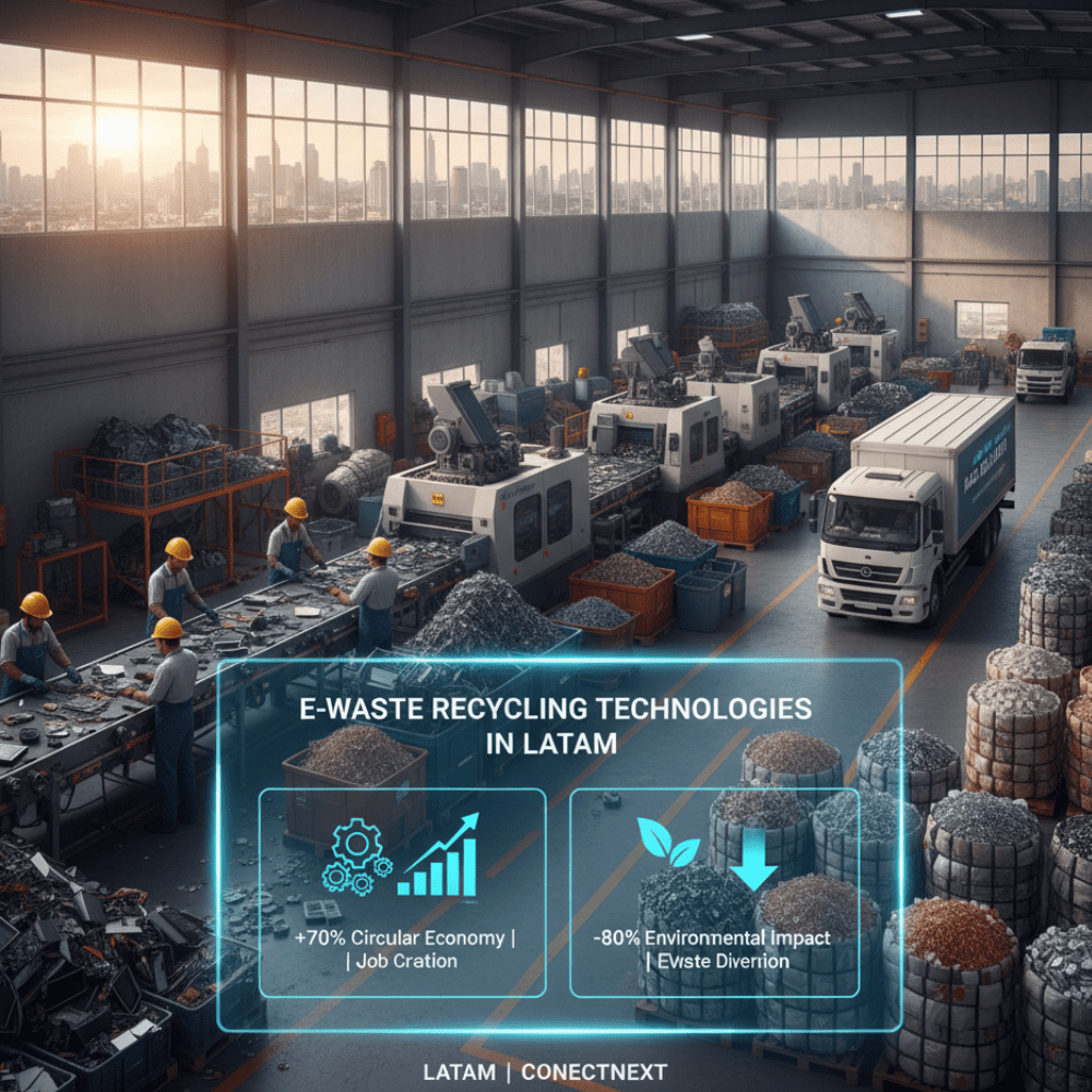 E-Waste Recycling Technologies in Latam | ConectNext