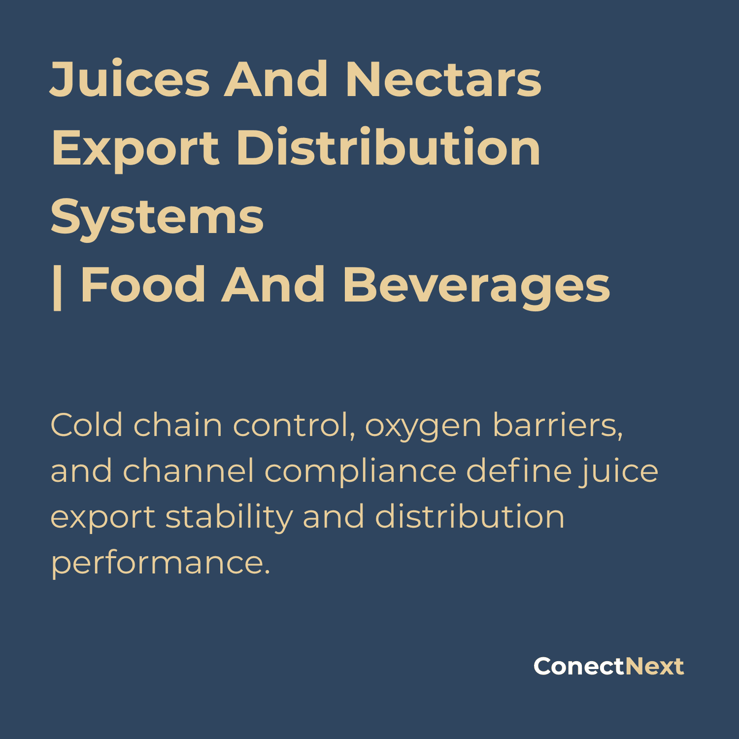 Juices And Nectars Export Distribution Systems | Beverages