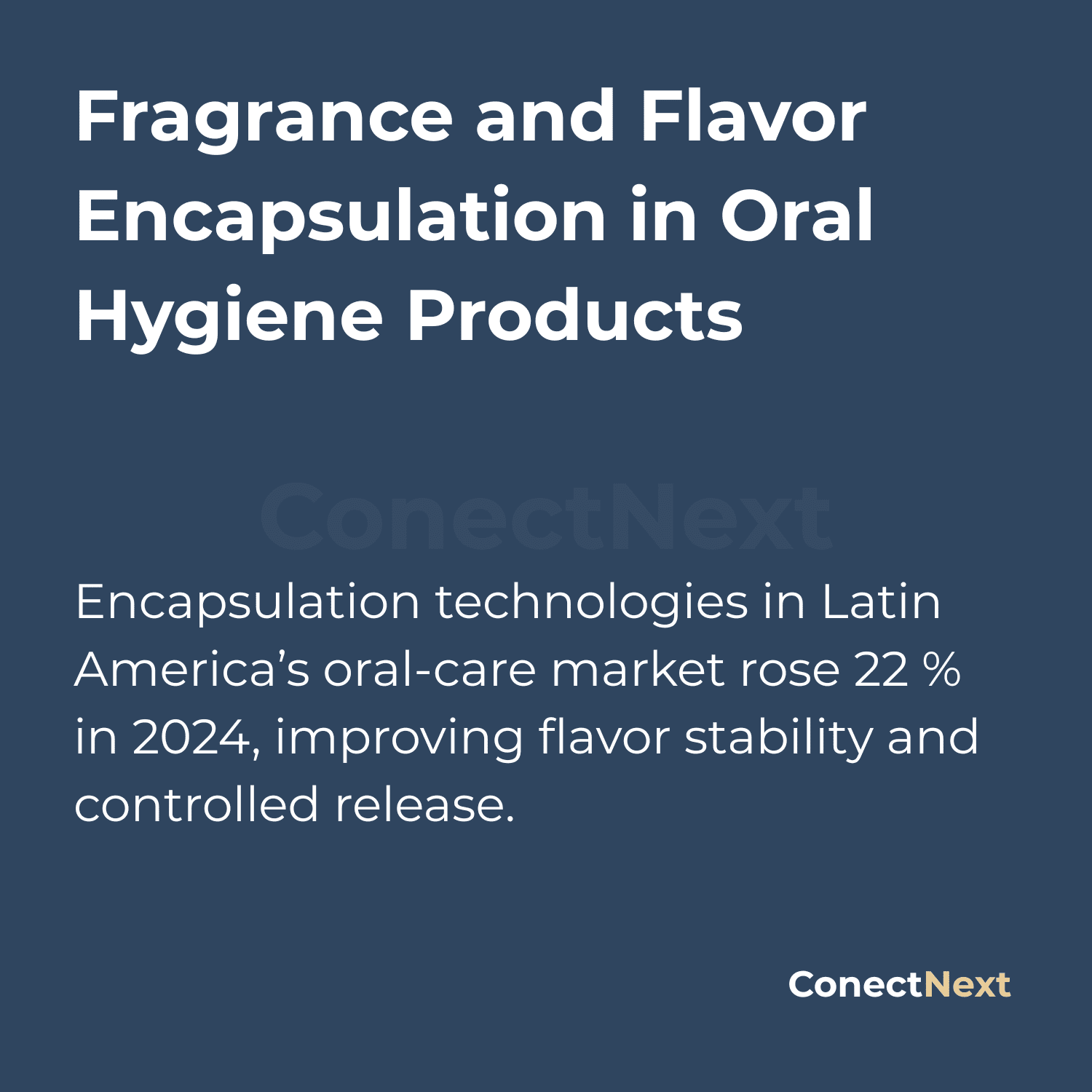 Fragrance and Flavor Encapsulation in Oral Hygiene Products