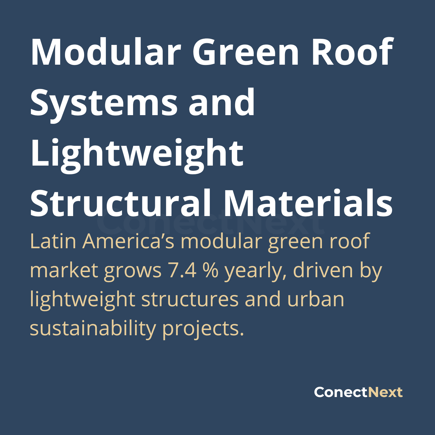 Sistemas modulares de techos verdes | Materiales estructurales ligeros