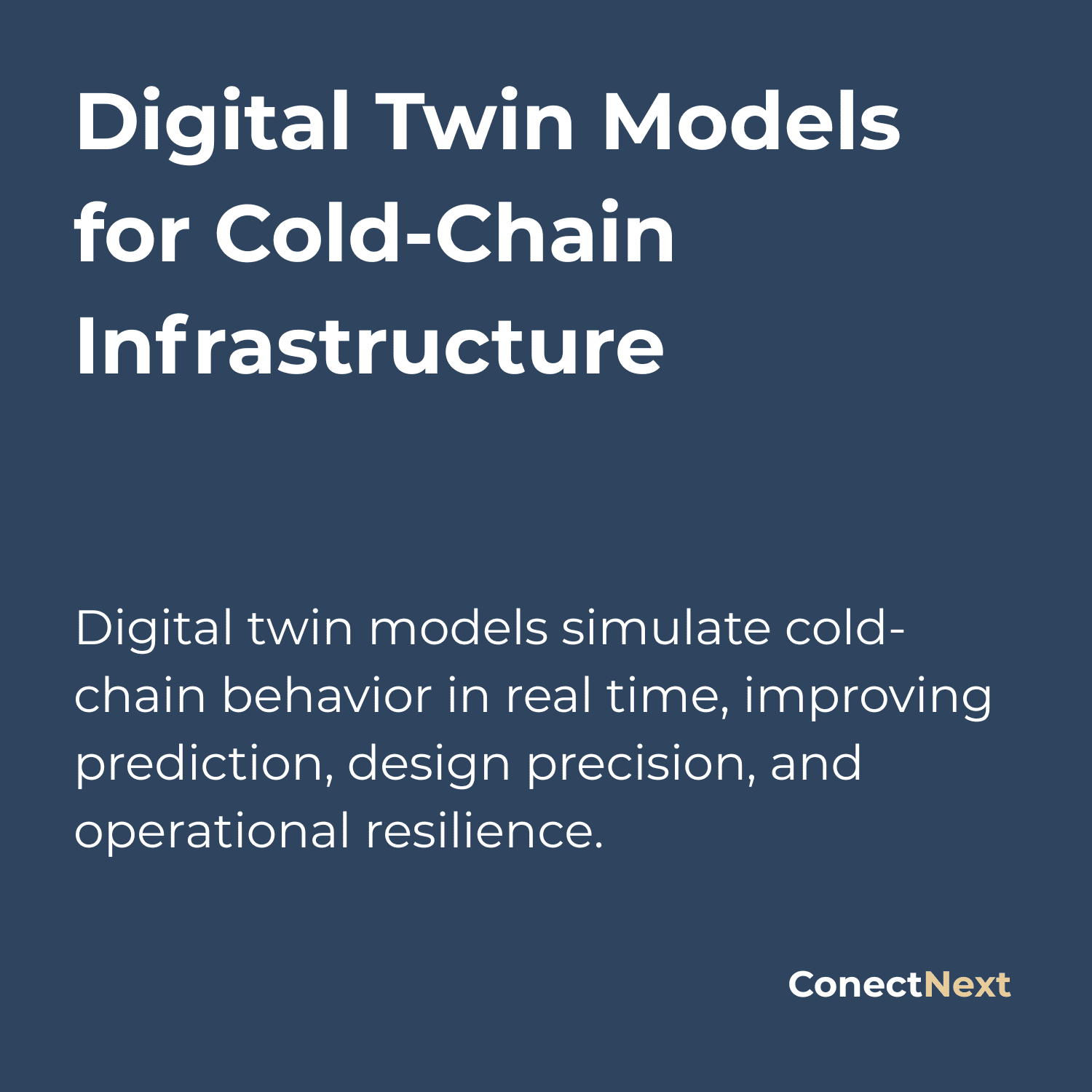 Digital Twin Models for Cold-Chain Infrastructure