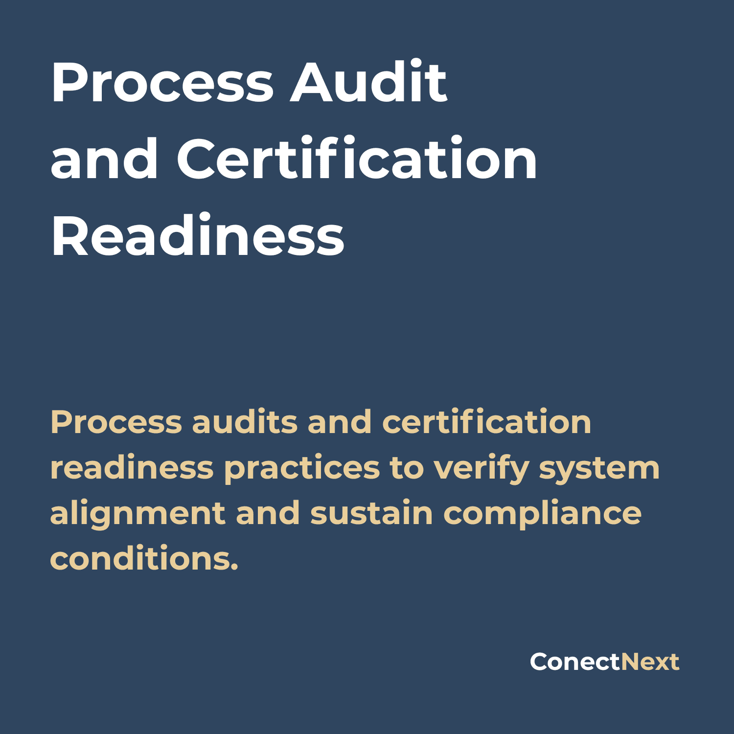 Process Audit and Certification Readiness