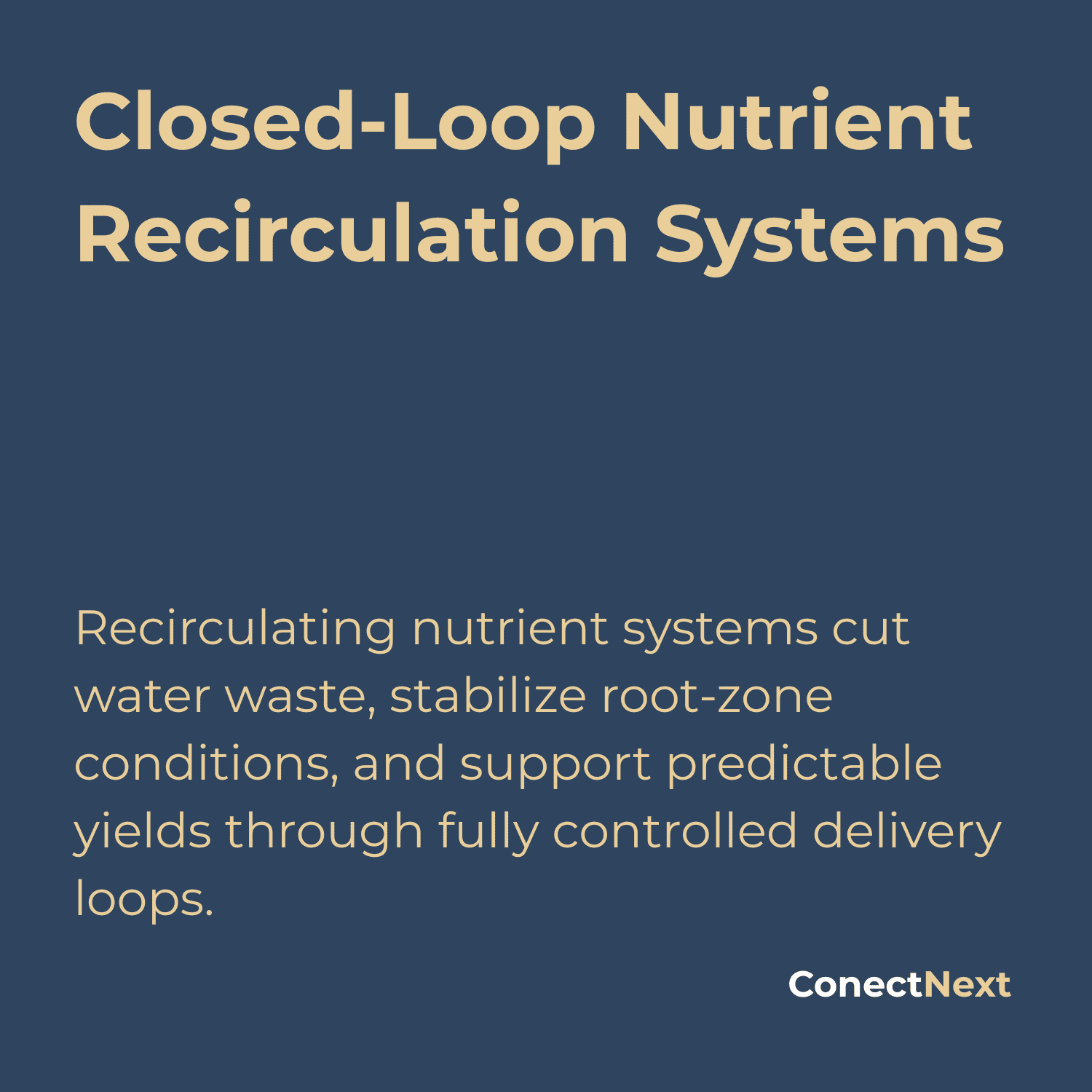 Closed-Loop Nutrient Recirculation Systems | ConectNext