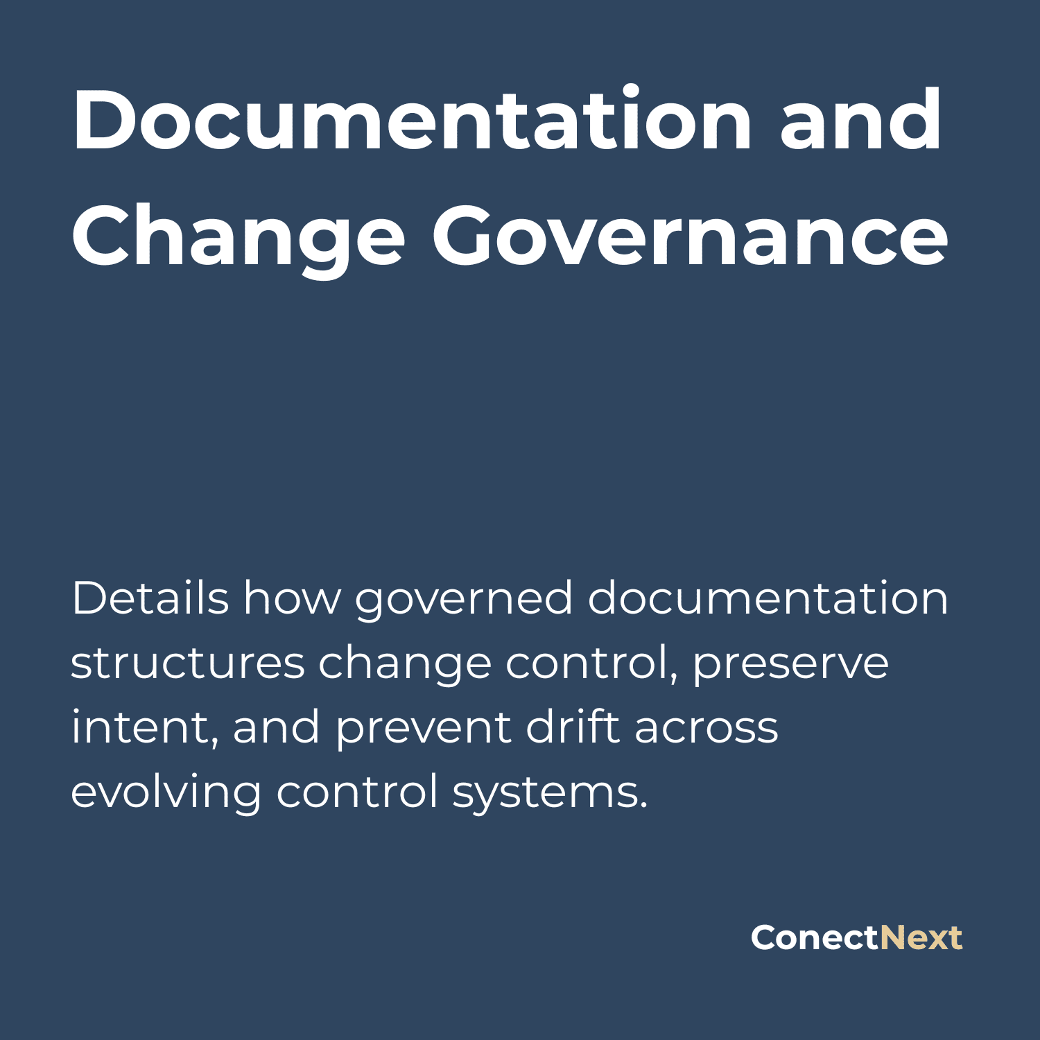 Documentation and Change Control in Industrial Systems