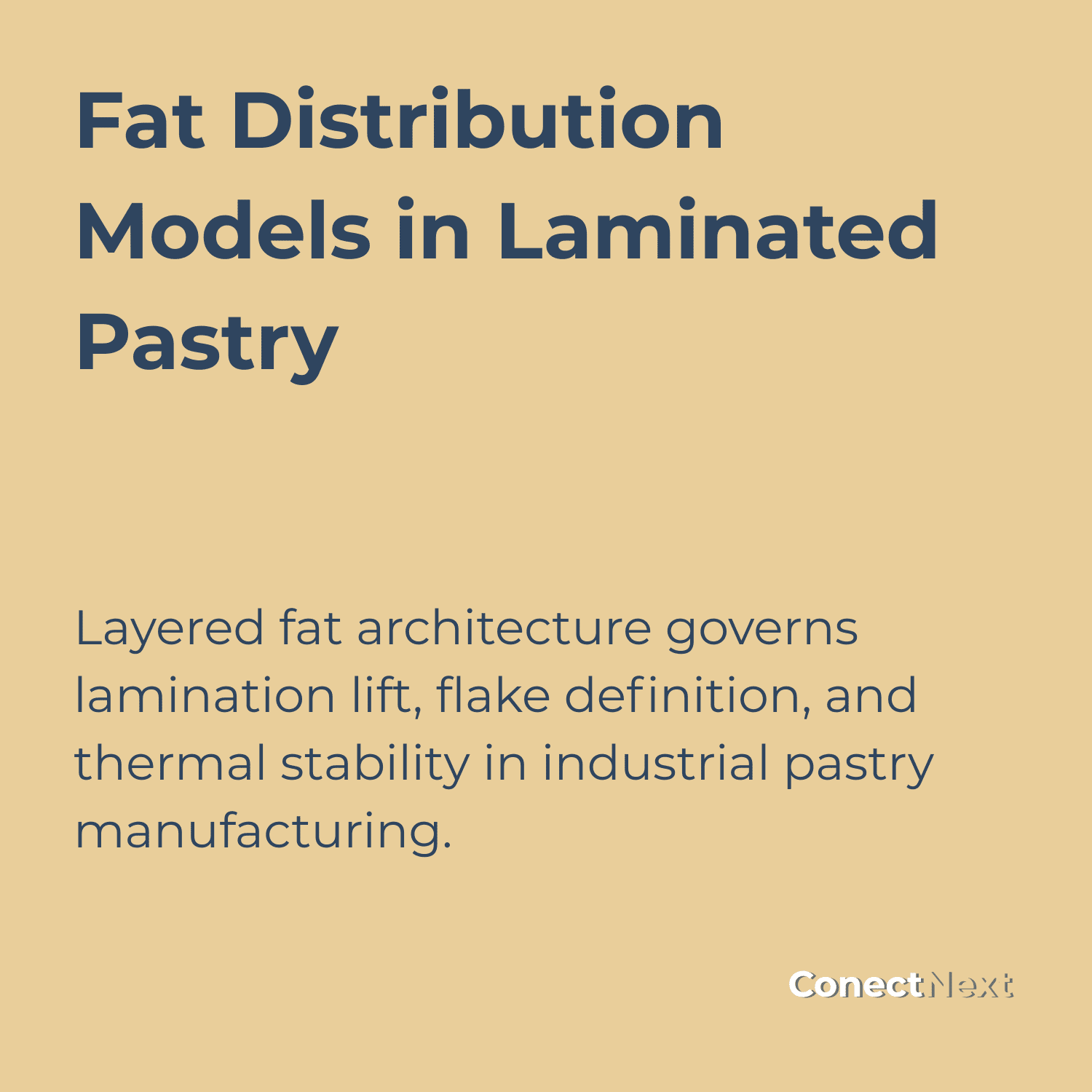 Fat Distribution Models in Laminated Pastry | ConectNext