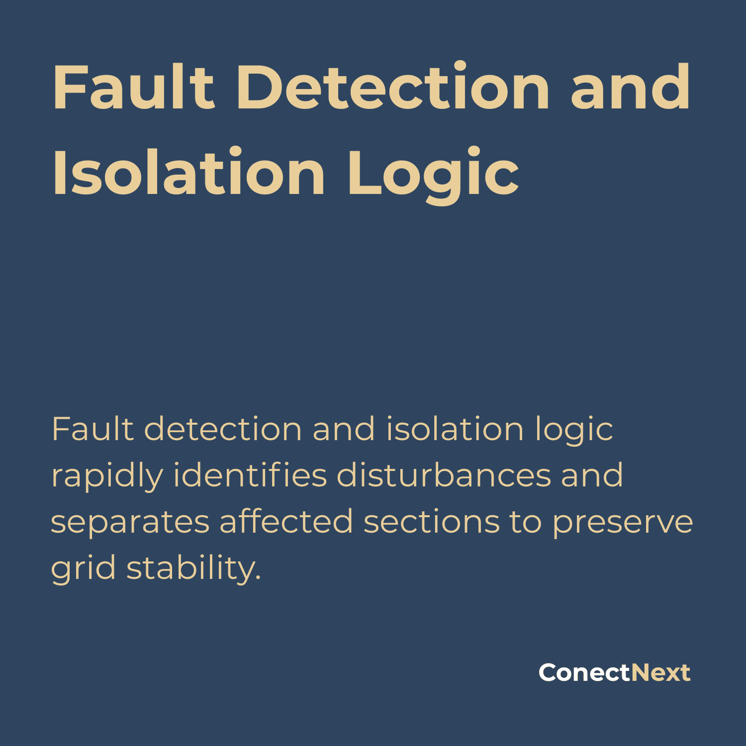 Fault Detection and Isolation Logic | ConectNext