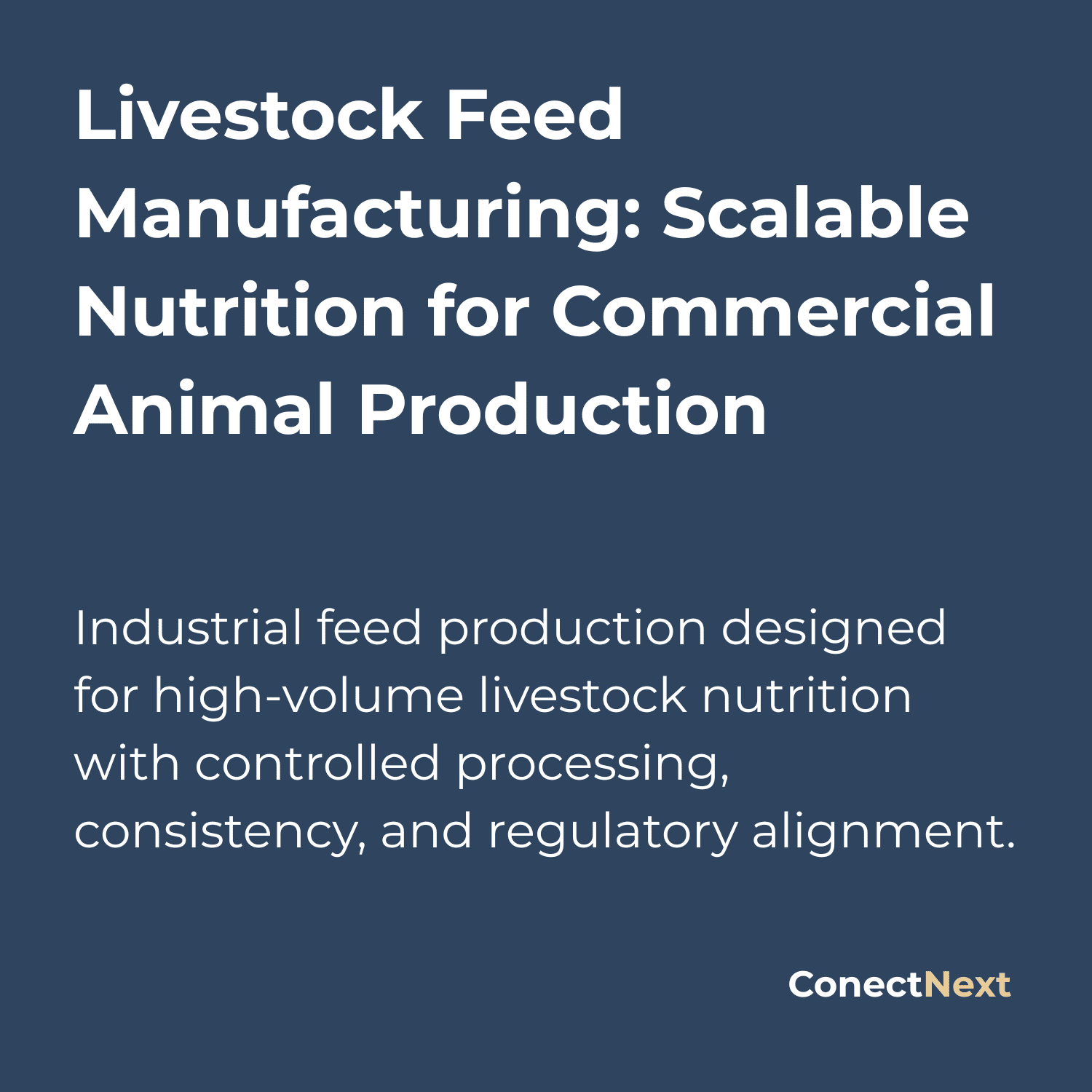 Livestock Feed Manufacturing