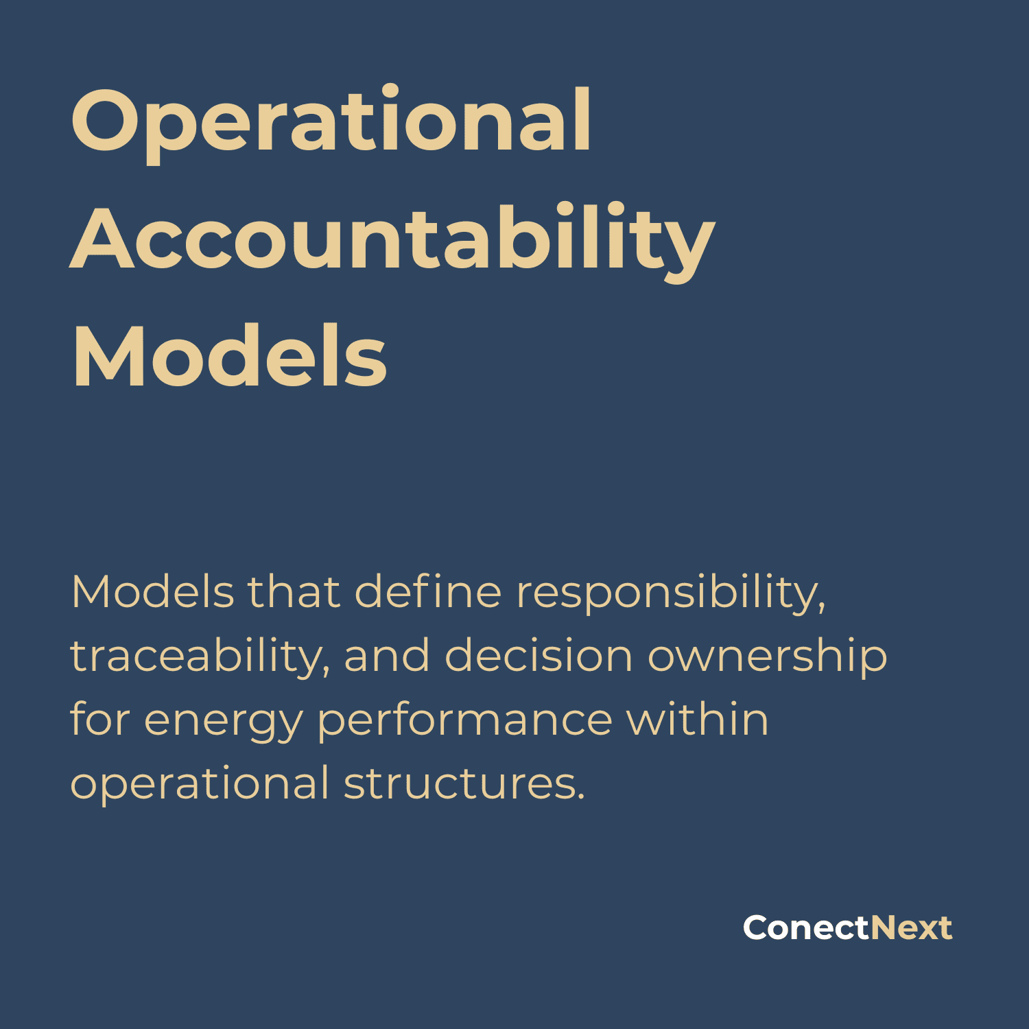 Operational Accountability Models