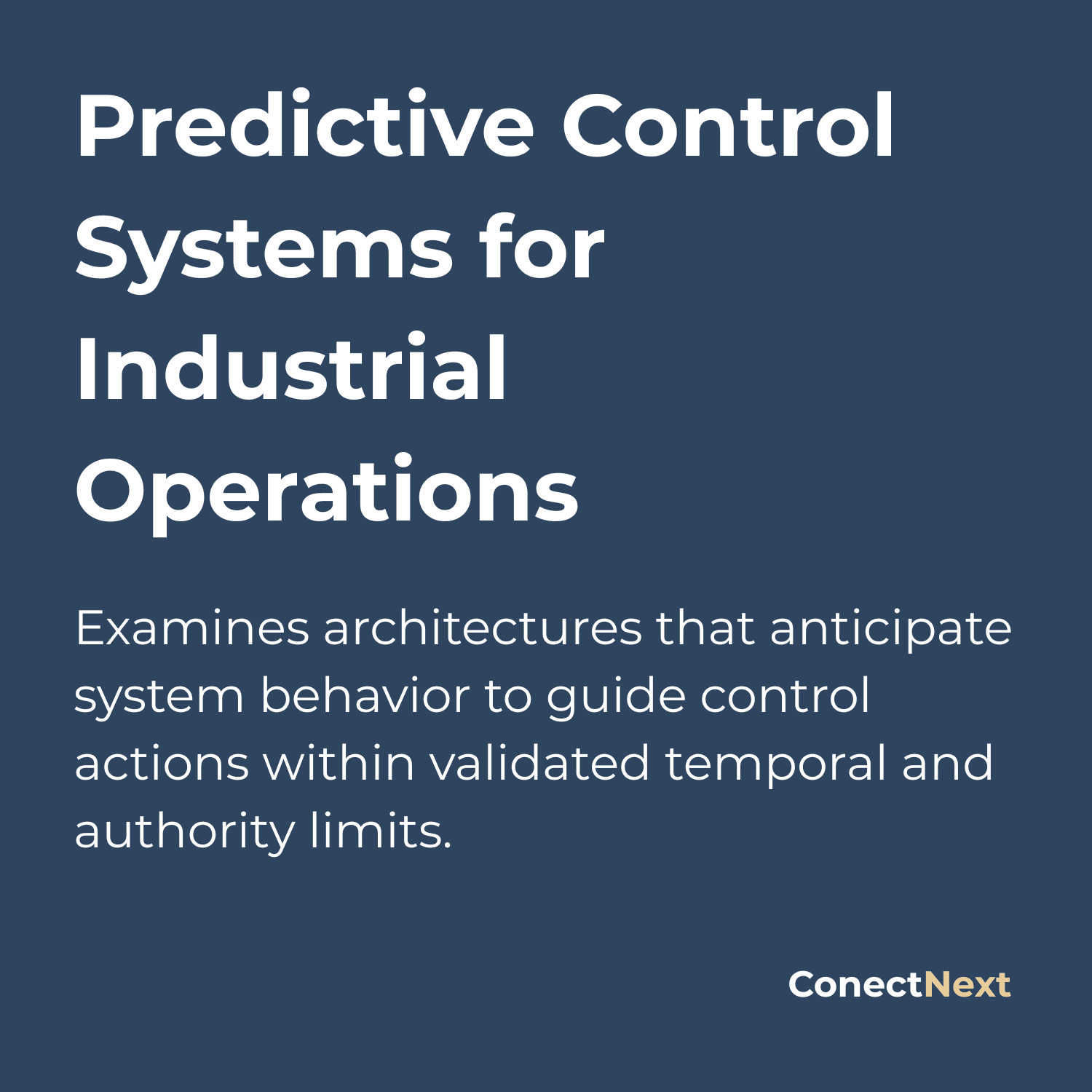 Sistemas de control predictivo para operaciones industriales | ConectNext