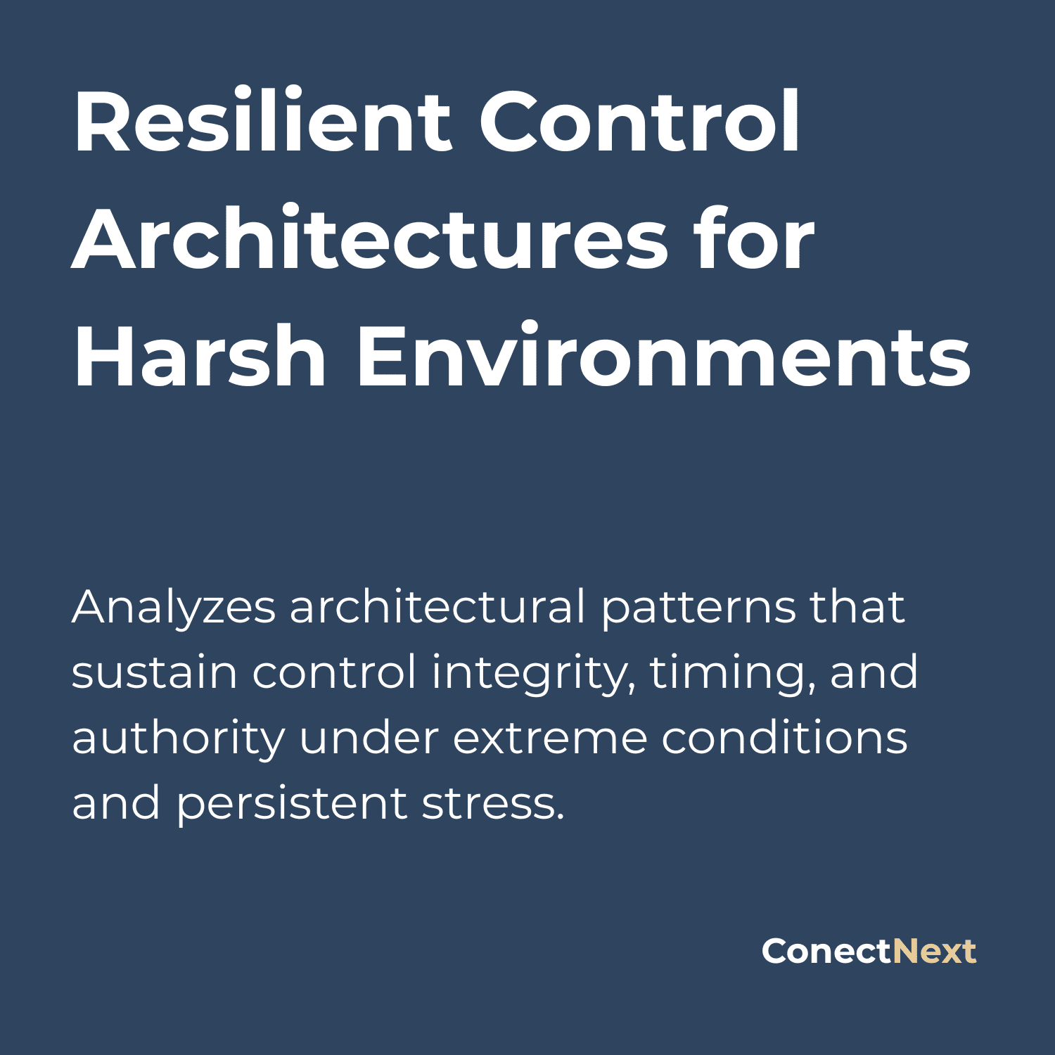 Sistemas de control electrónico resilientes en condiciones adversas