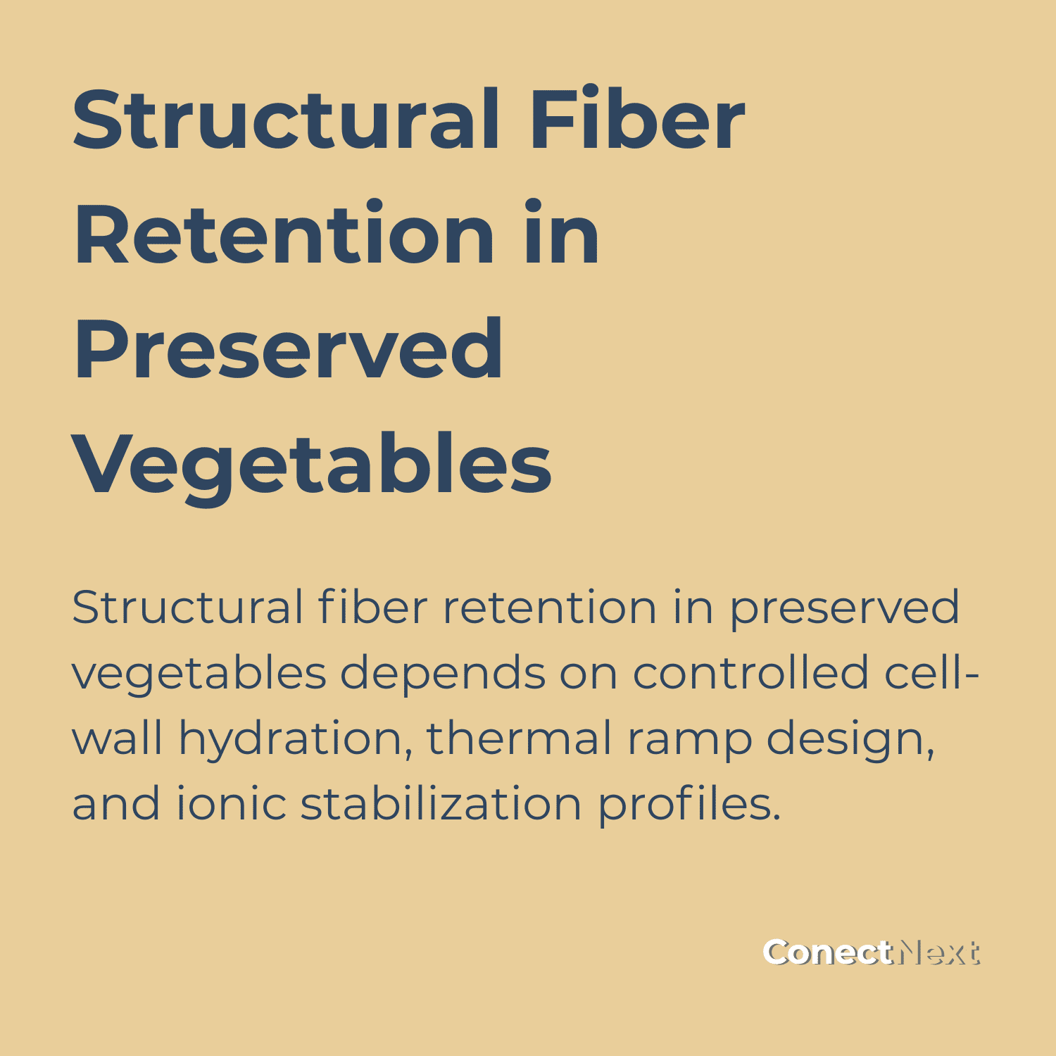 Structural Fiber Retention in Preserved Vegetables