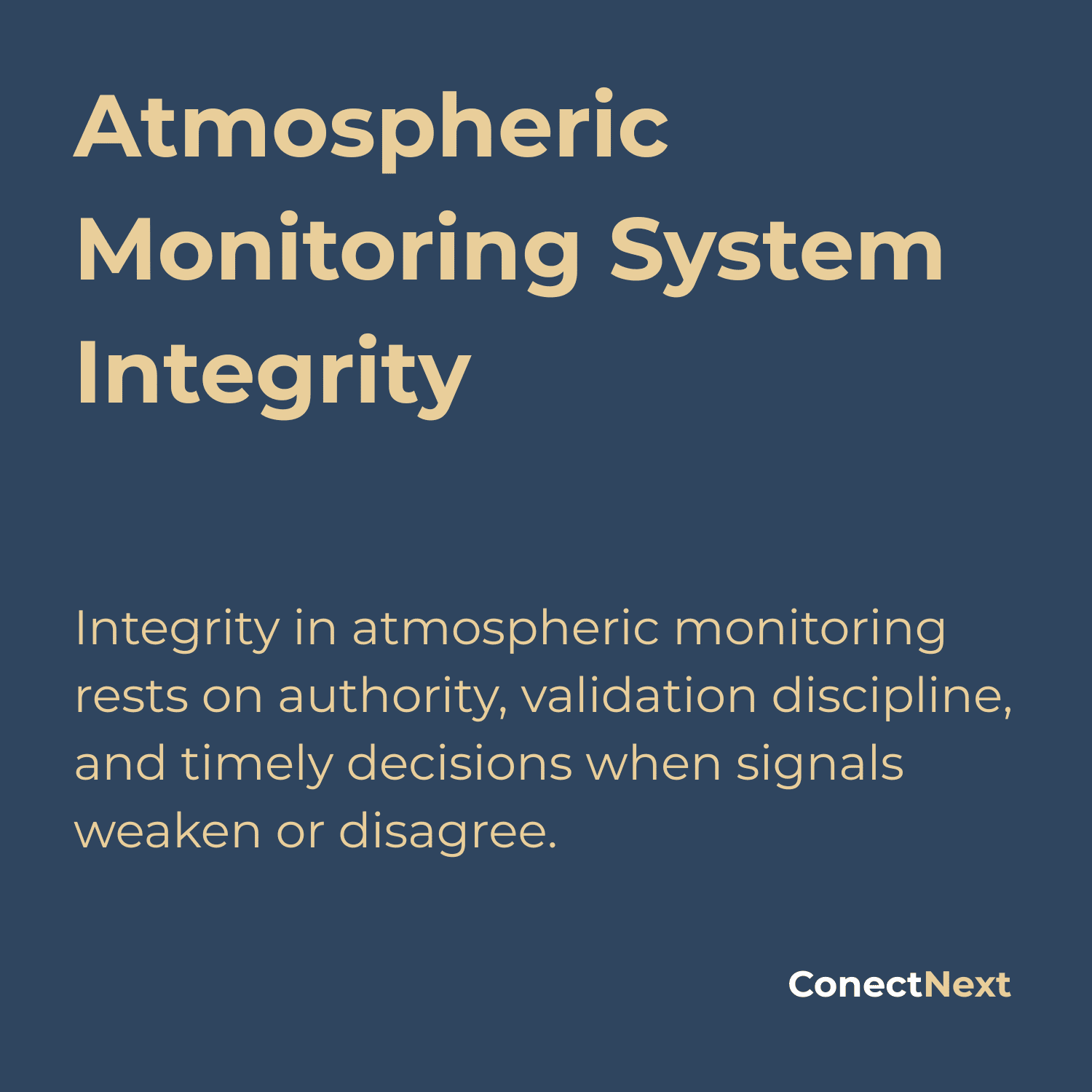 Atmospheric Monitoring System Integrity | ConectNext
