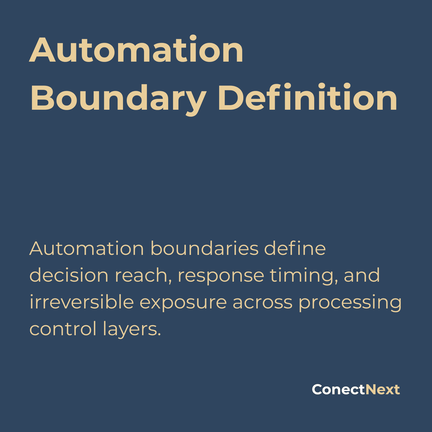 Automation Boundary Definition | ConectNext