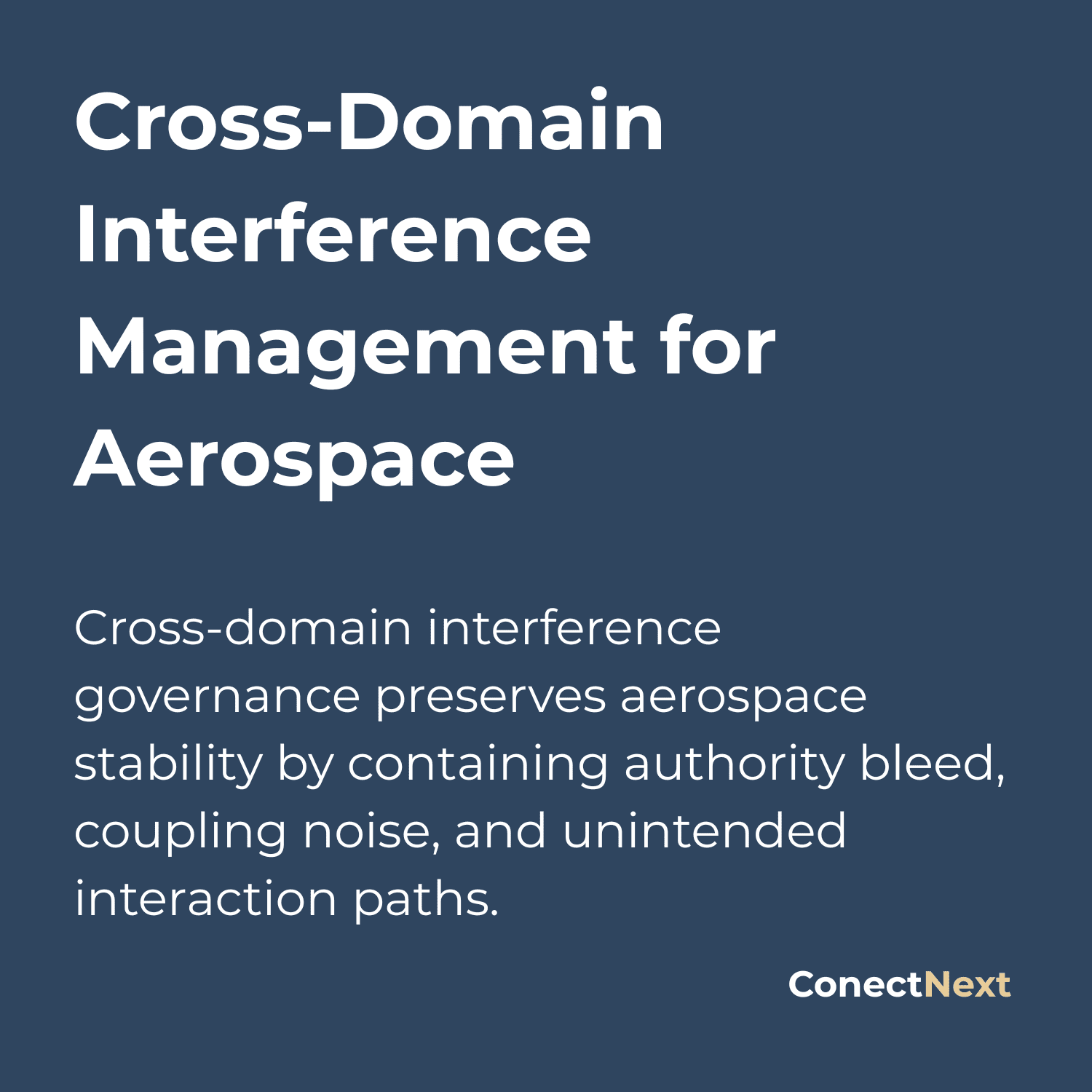 Cross-Domain Interference Management for Aerospace | ConectNext