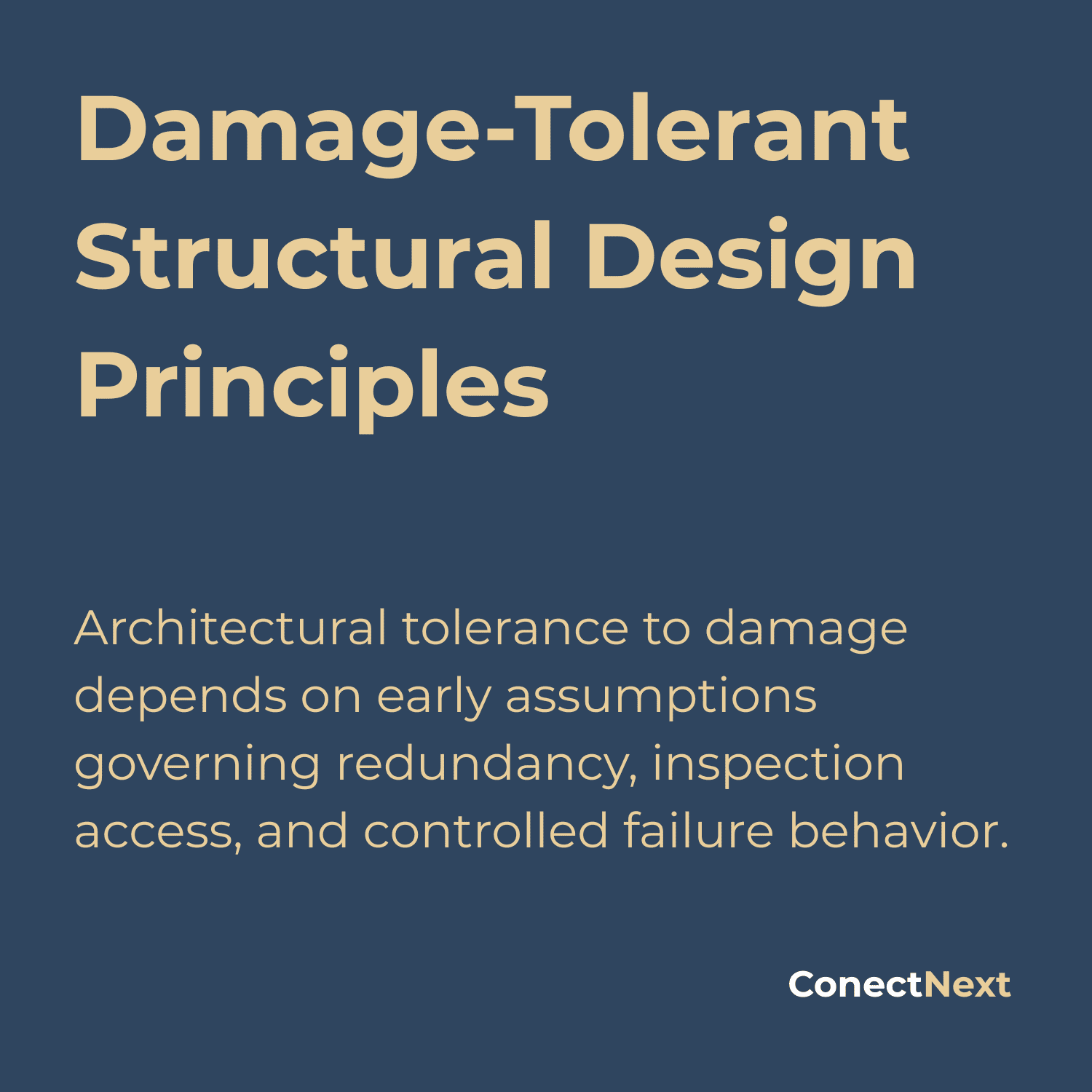 Damage-Tolerant Structural Design Principles