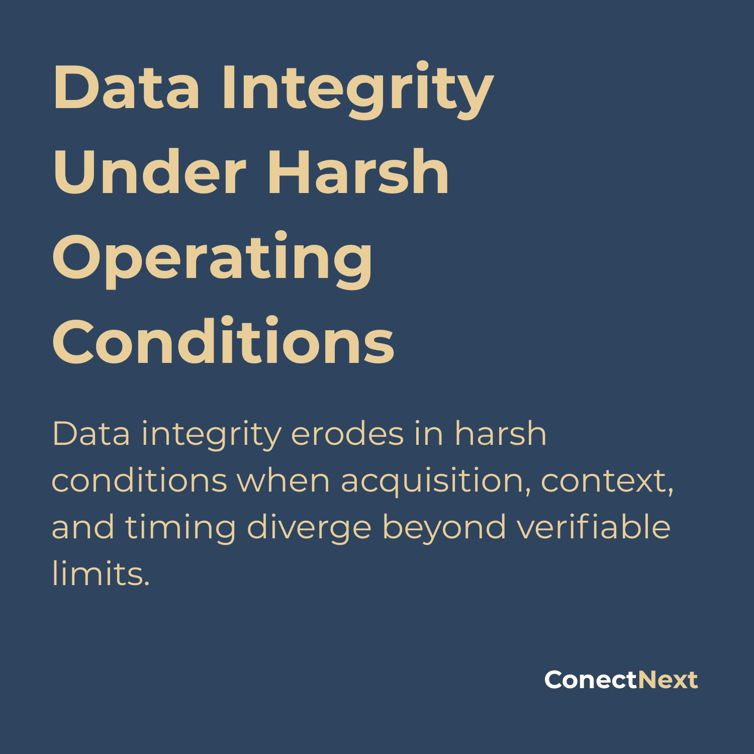 Data Integrity Under Harsh Operating Conditions | ConectNext