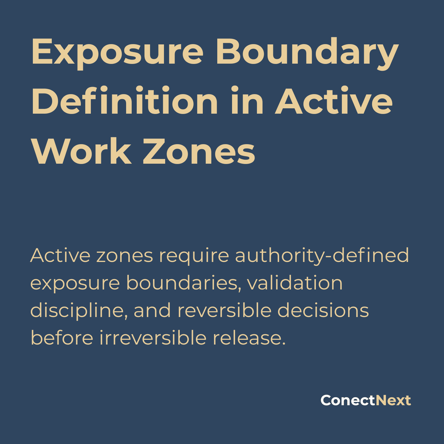 Exposure Boundary Definition in Active Work Zones | ConectNext