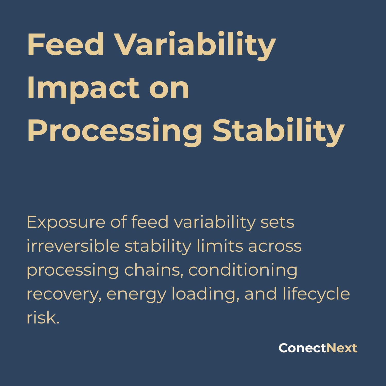 Feed Variability Impact on Processing Stability | ConectNext