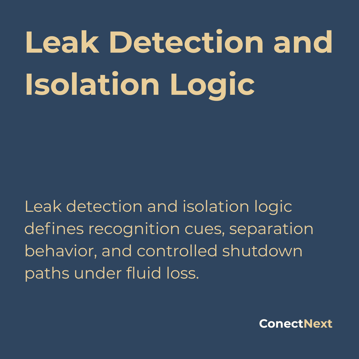 Leak Detection and Isolation Logic | ConectNext