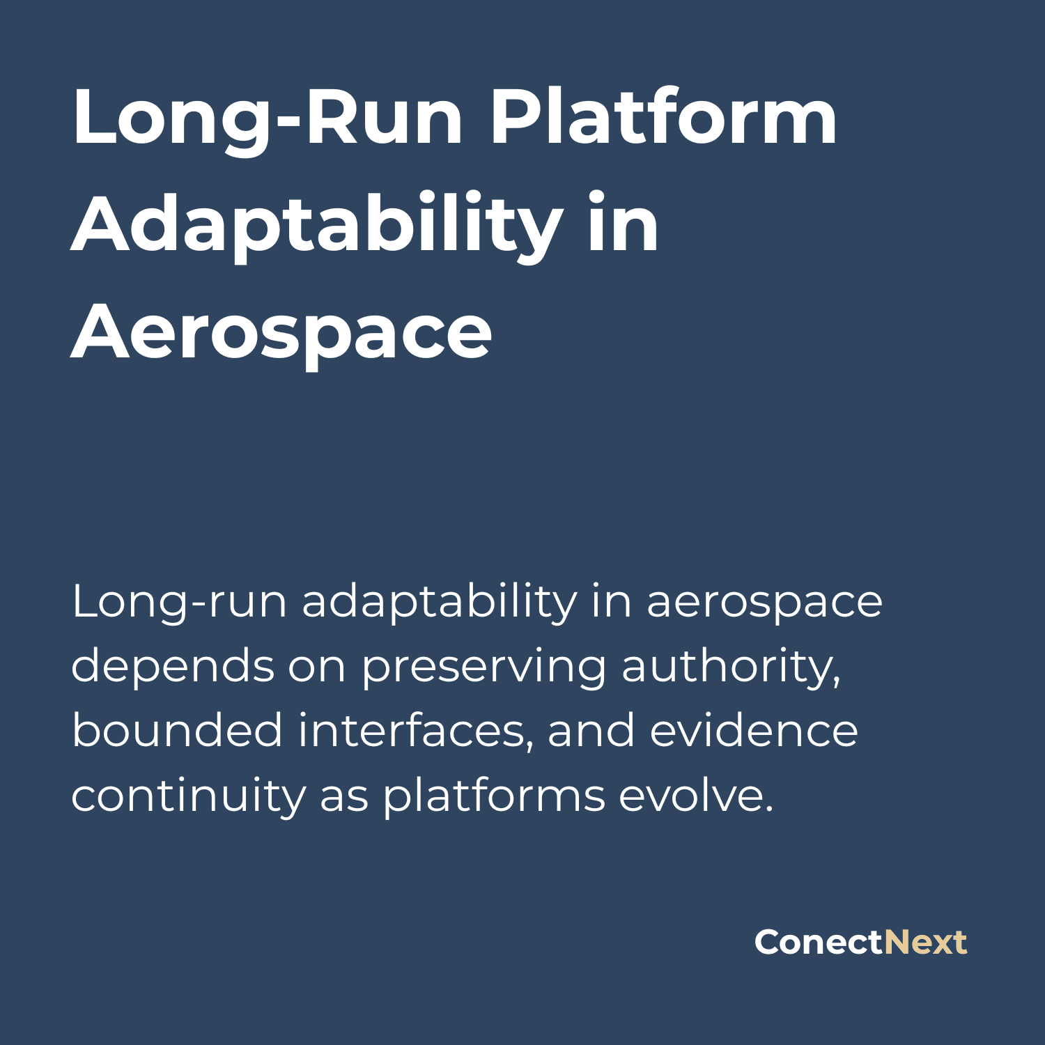 Long-Run Platform Adaptability in Aerospace | ConectNext