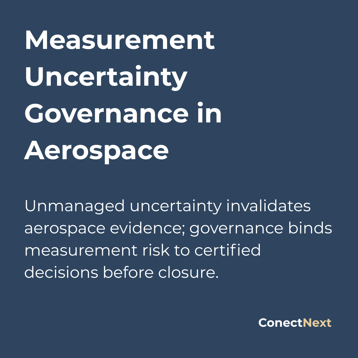 Measurement Uncertainty Governance in Aerospace | ConectNext