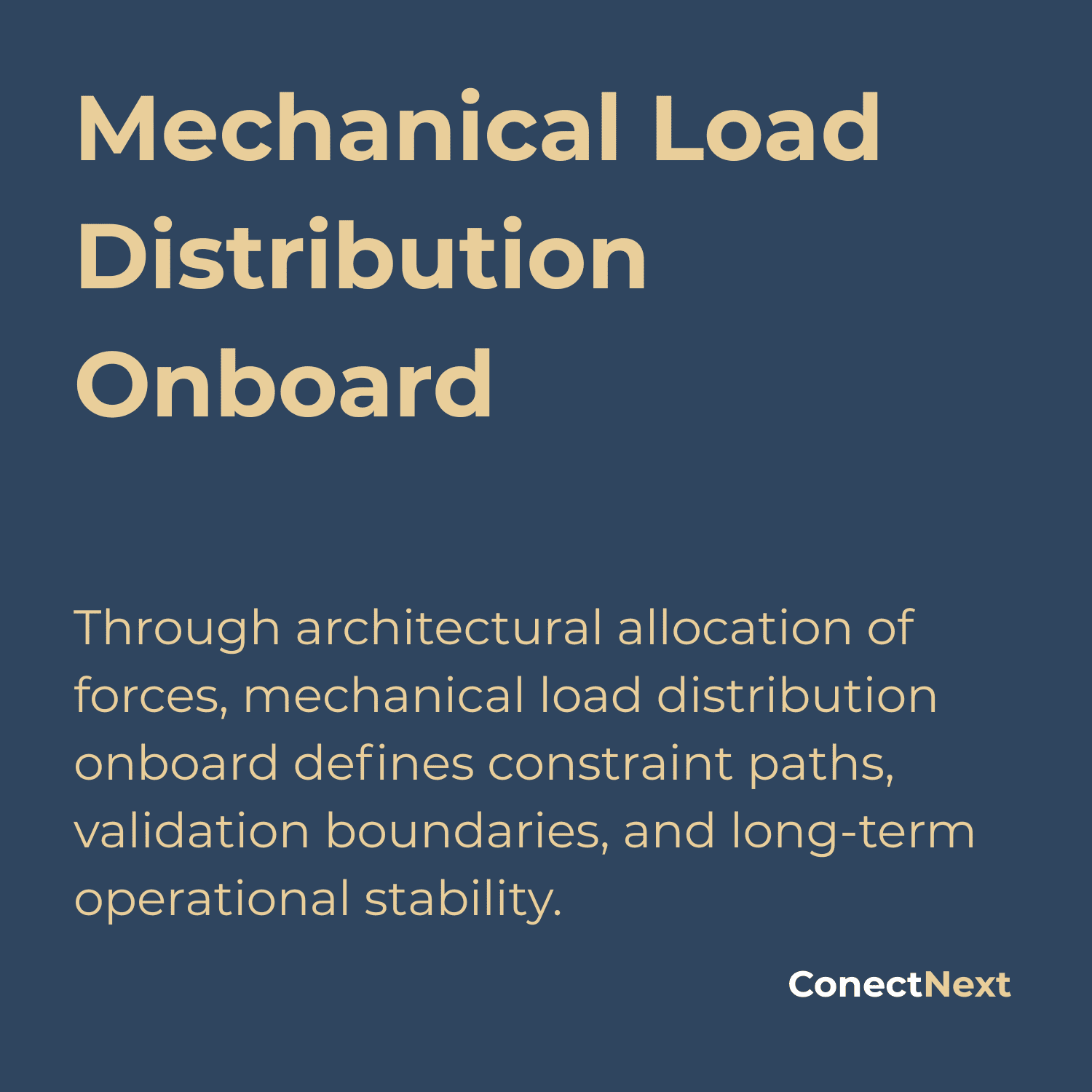 Mechanical Load Distribution Onboard