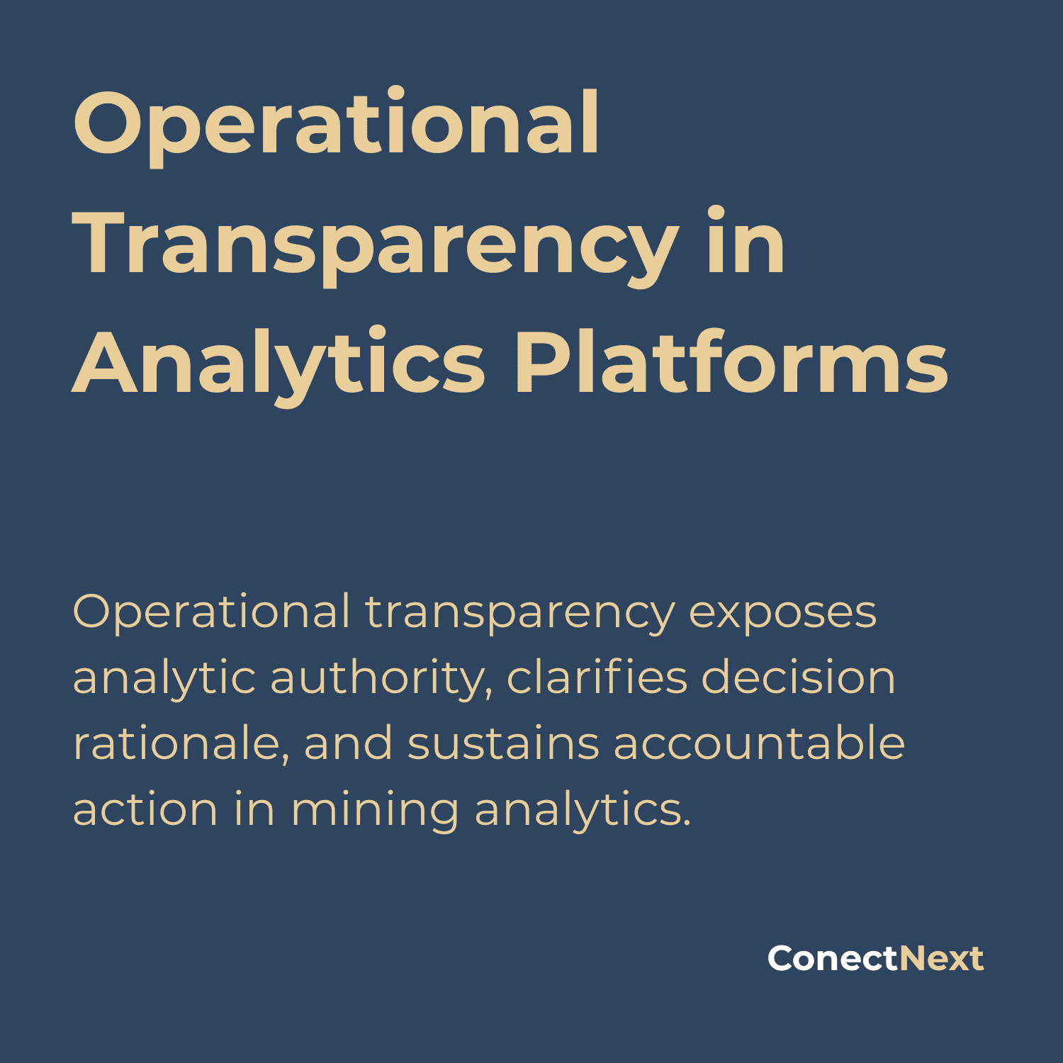 Operational Transparency in Analytics Platforms | ConectNext