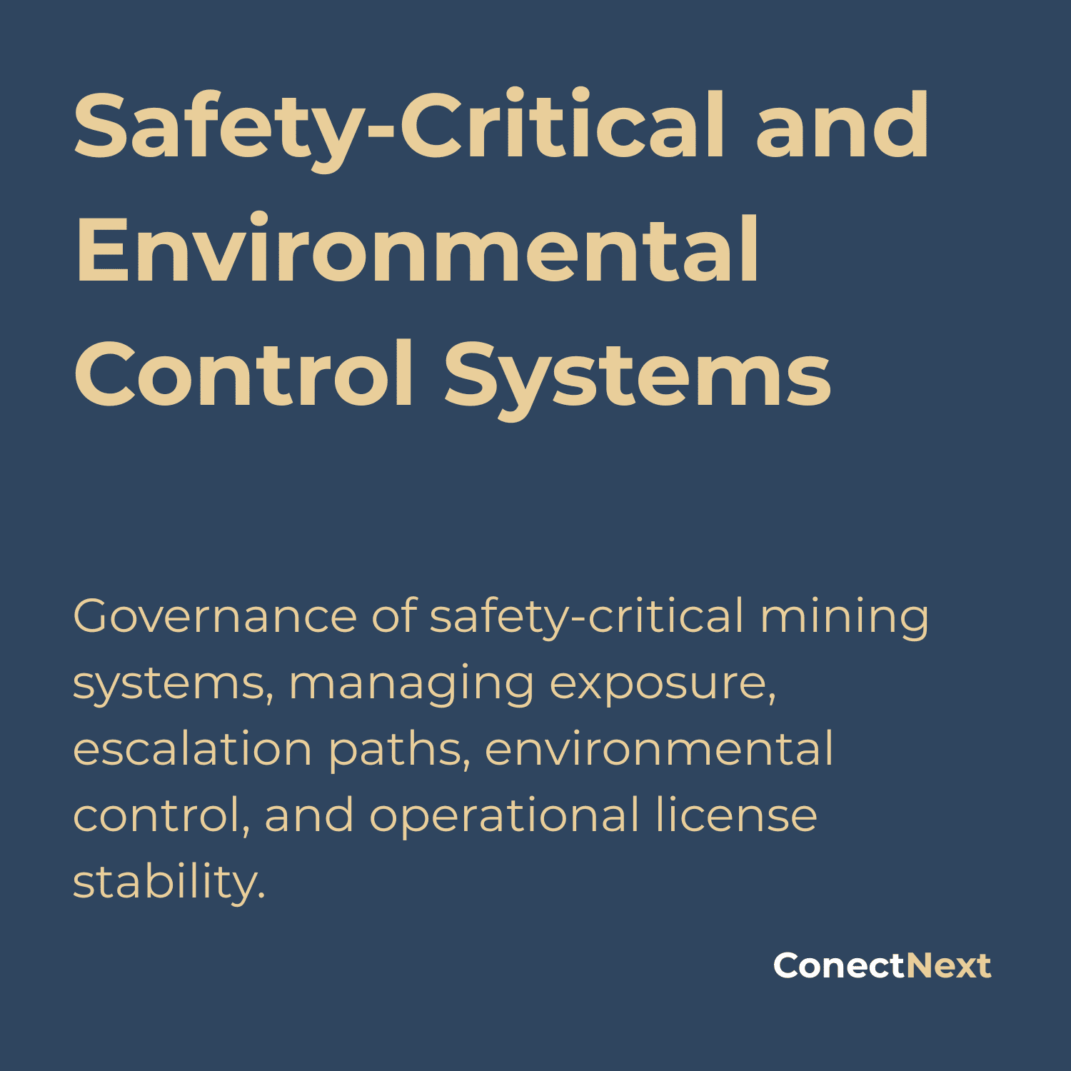 Safety-Critical Control Systems in Mining