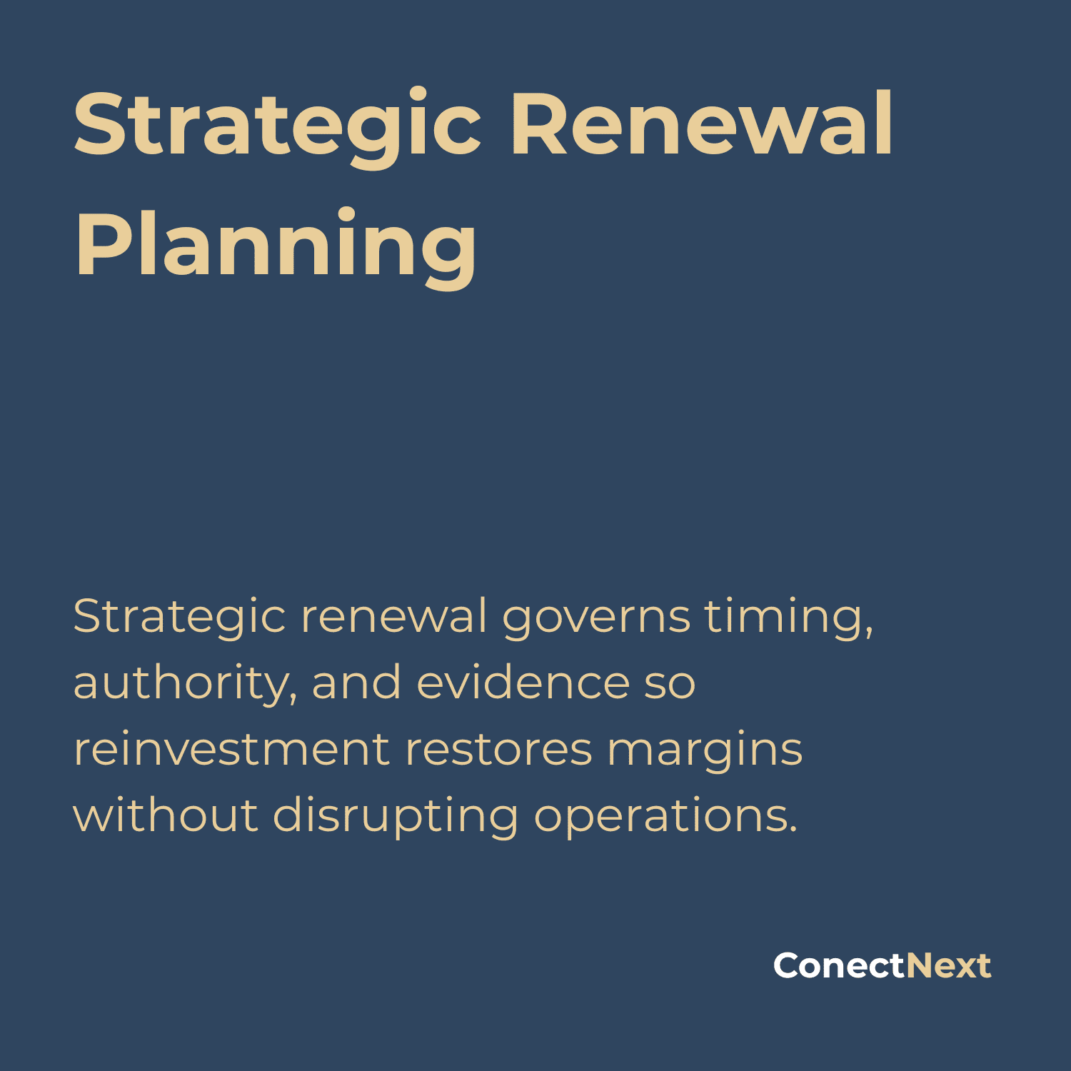 Strategic Renewal Planning | ConectNext
