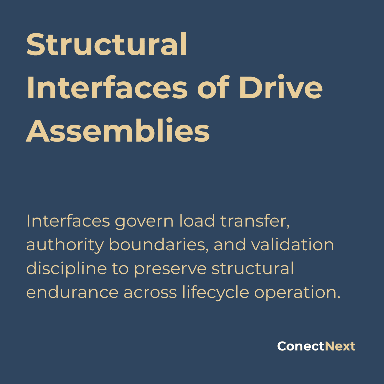 Structural Interfaces of Drive Assemblies