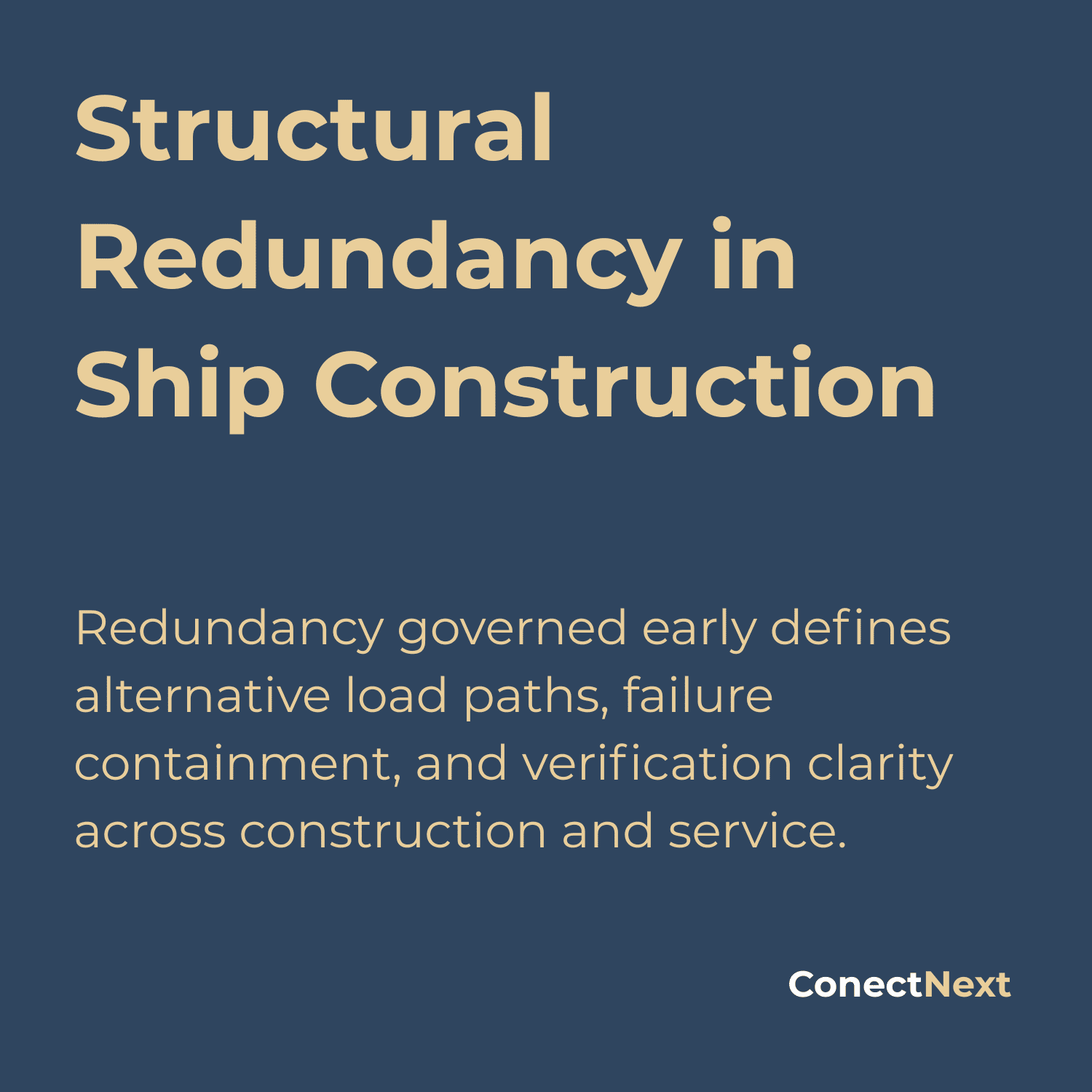 Structural Redundancy in Ship Construction