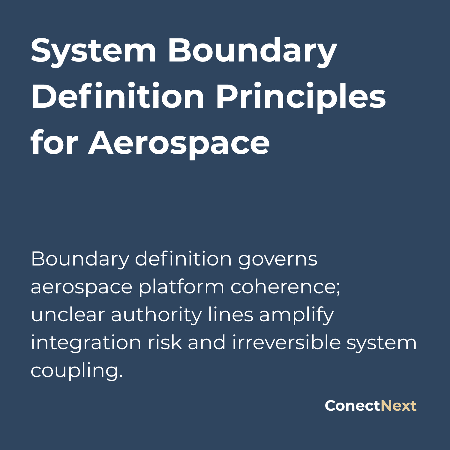 System Boundary Definition Principles for Aerospace | ConectNext
