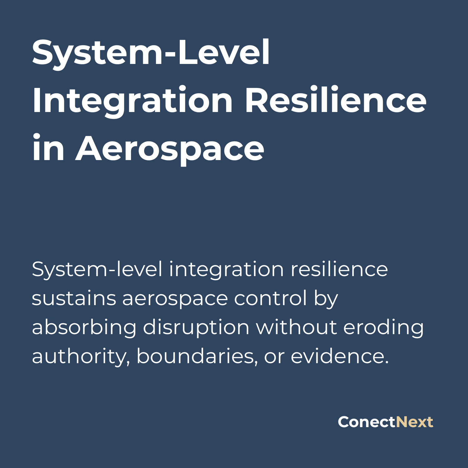 Resiliência da integração em nível de sistema no setor aeroespacial ...