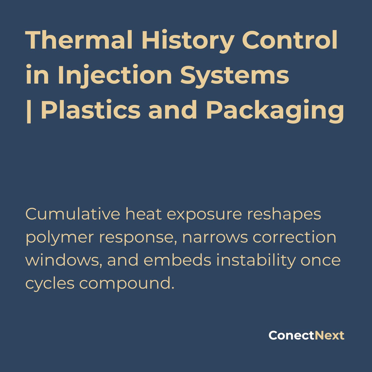 Thermal History Control in Injection Systems | Plastics and Packaging