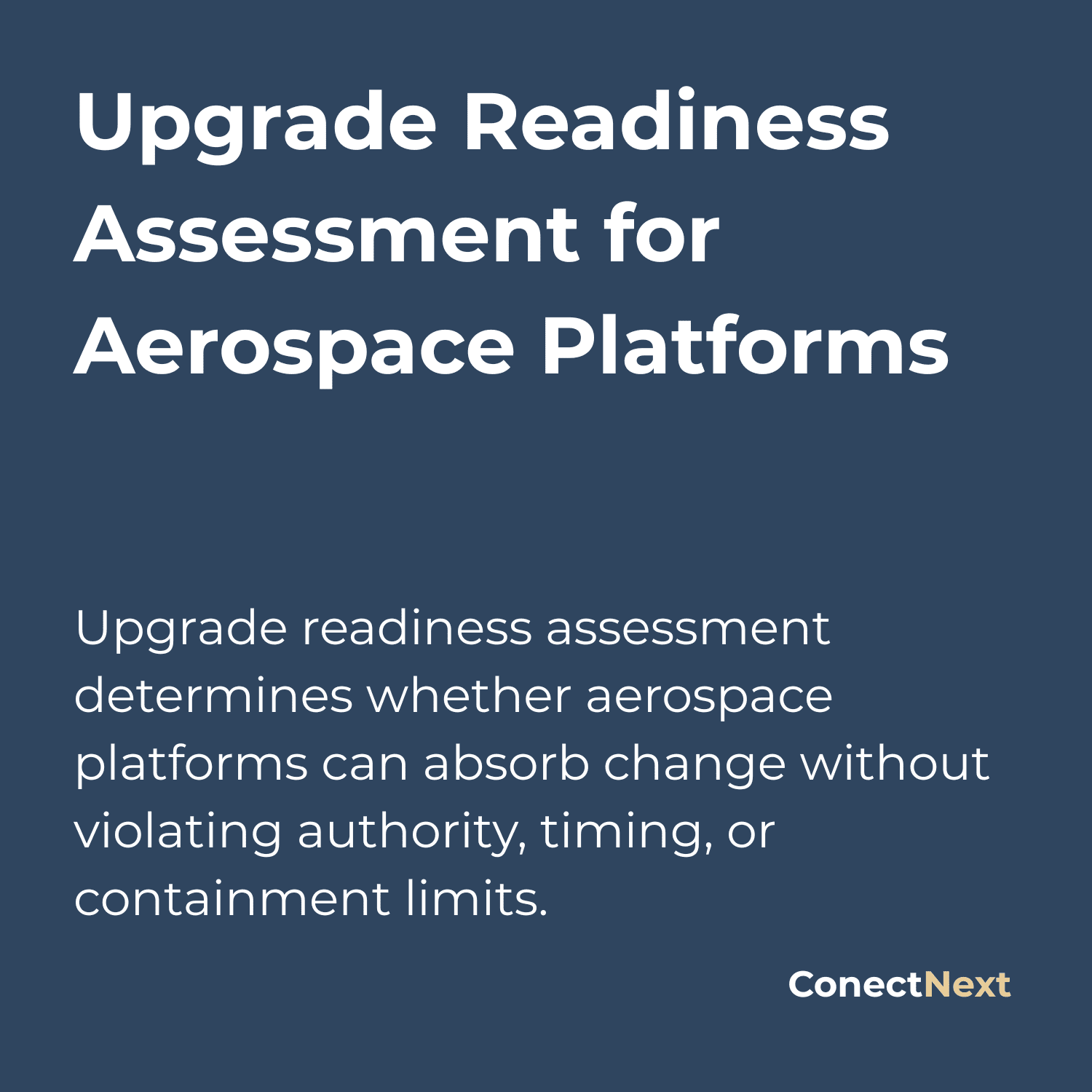 Posúdenie pripravenosti na modernizáciu leteckých platforiem | ConectNext