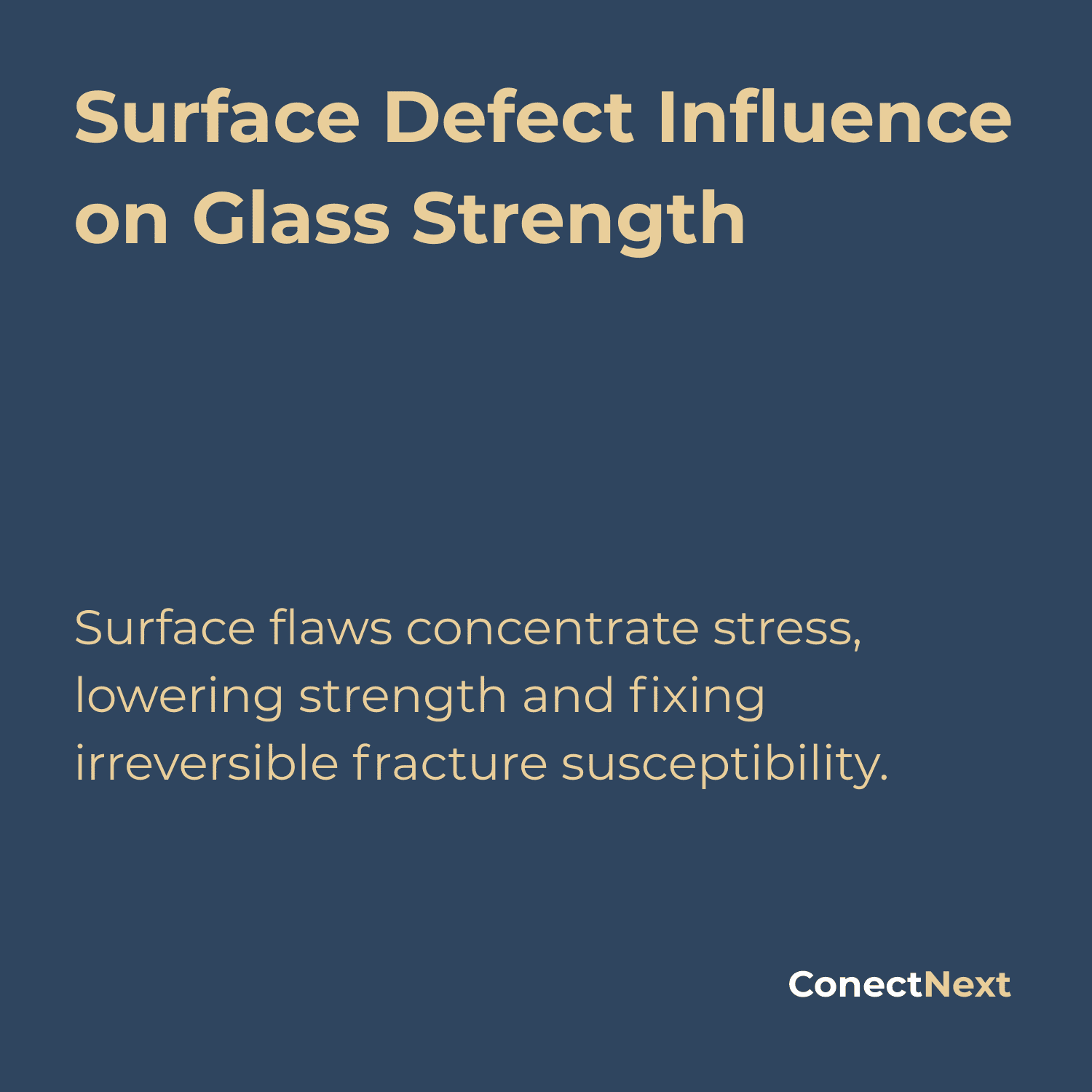 Surface Defect Influence on Glass Strength
